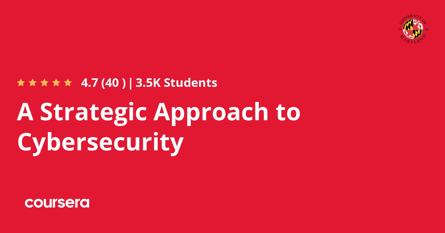 A Strategic Approach to Cybersecurity | Coursera