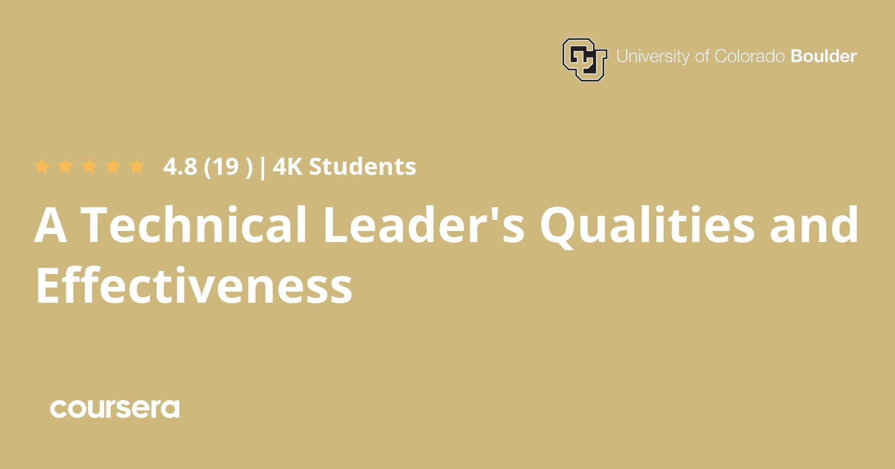 A Technical Leader's Qualities and Effectiveness | Coursera