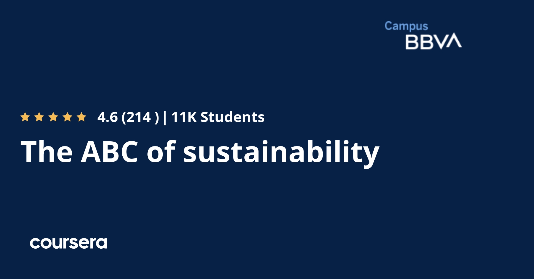 The ABC of sustainability | Coursera