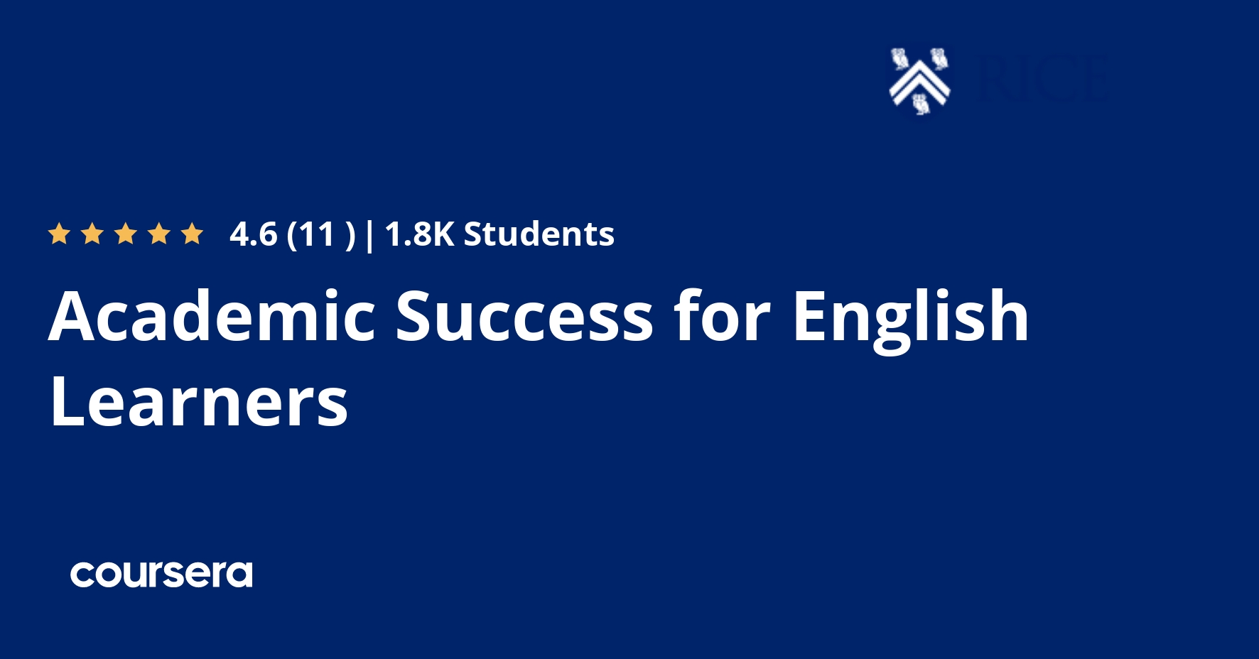 Academic Success for English Learners | Coursera