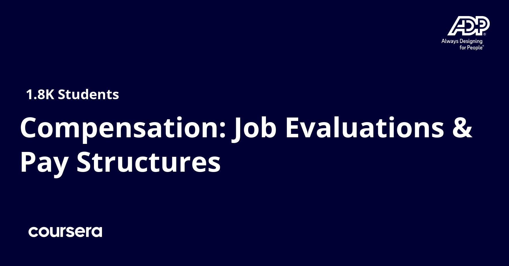 Compensation: Job Evaluations & Pay Structures | Coursera