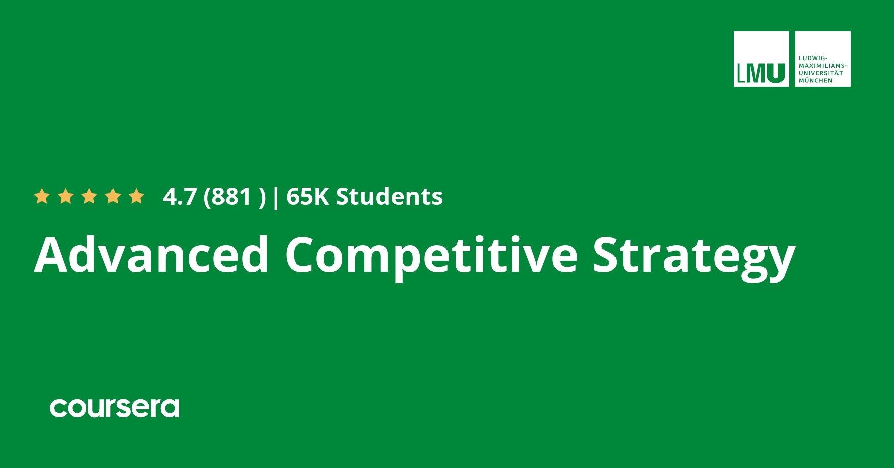Advanced Competitive Strategy | Coursera
