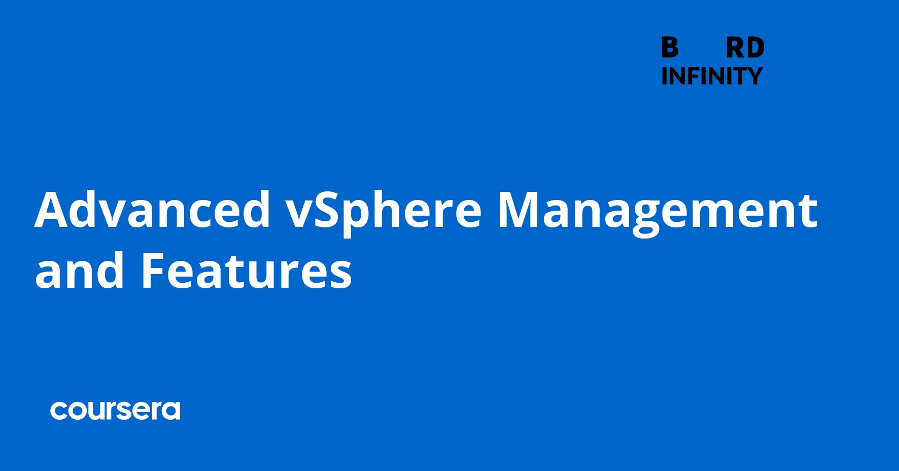 Advanced vSphere Management and Features | Coursera