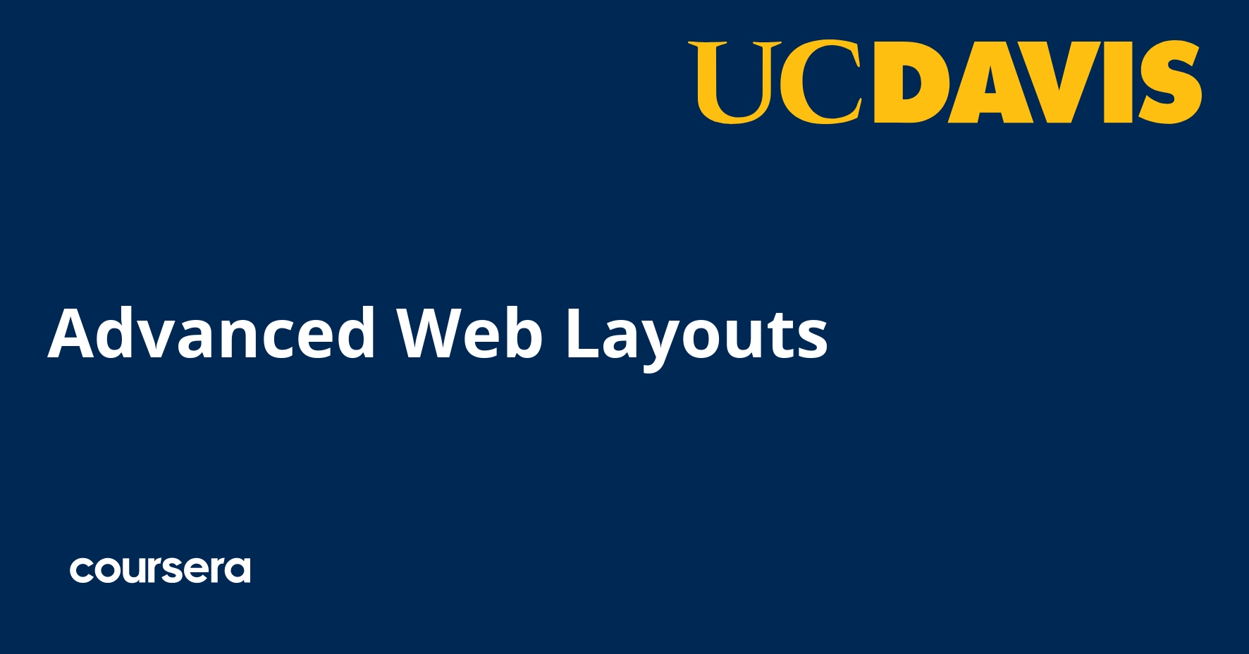 Advanced Web Layouts | Coursera