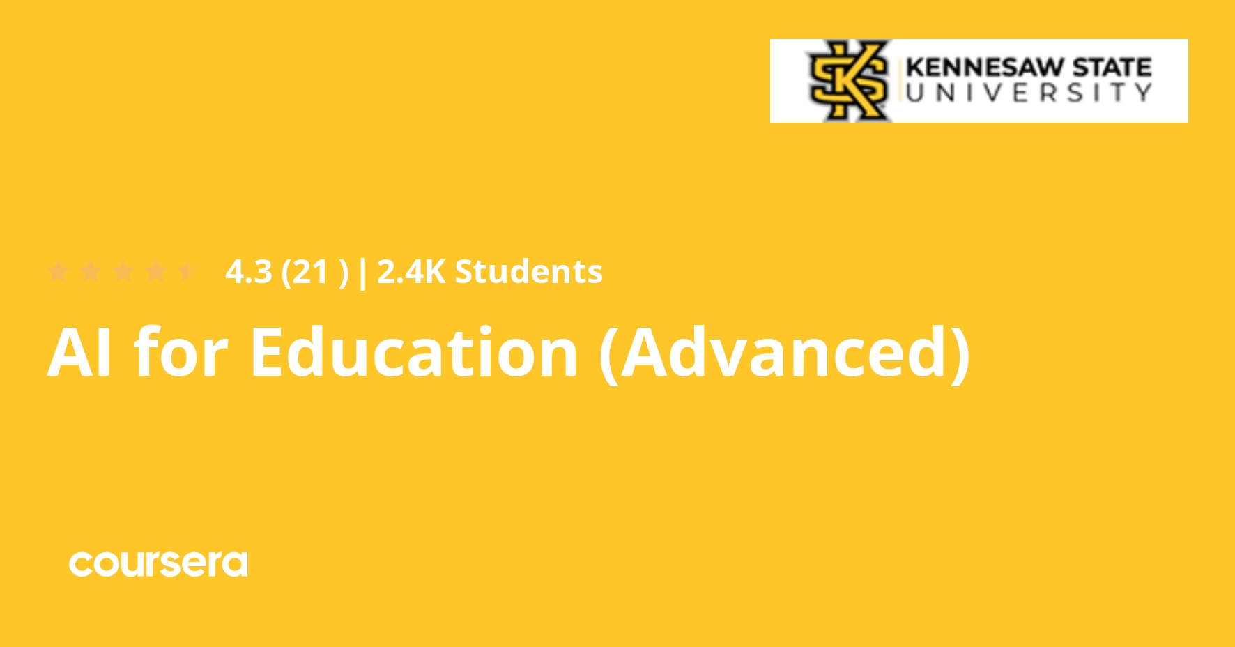 AI for Education (Advanced) | Coursera