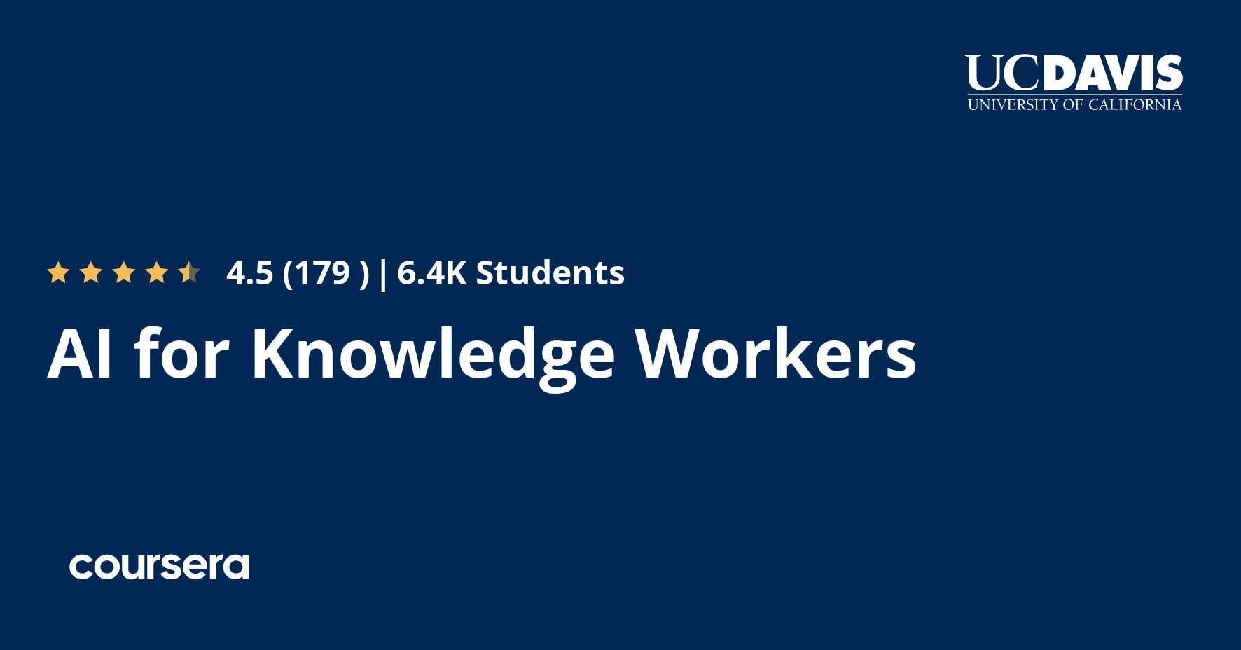 AI for Knowledge Workers | Coursera