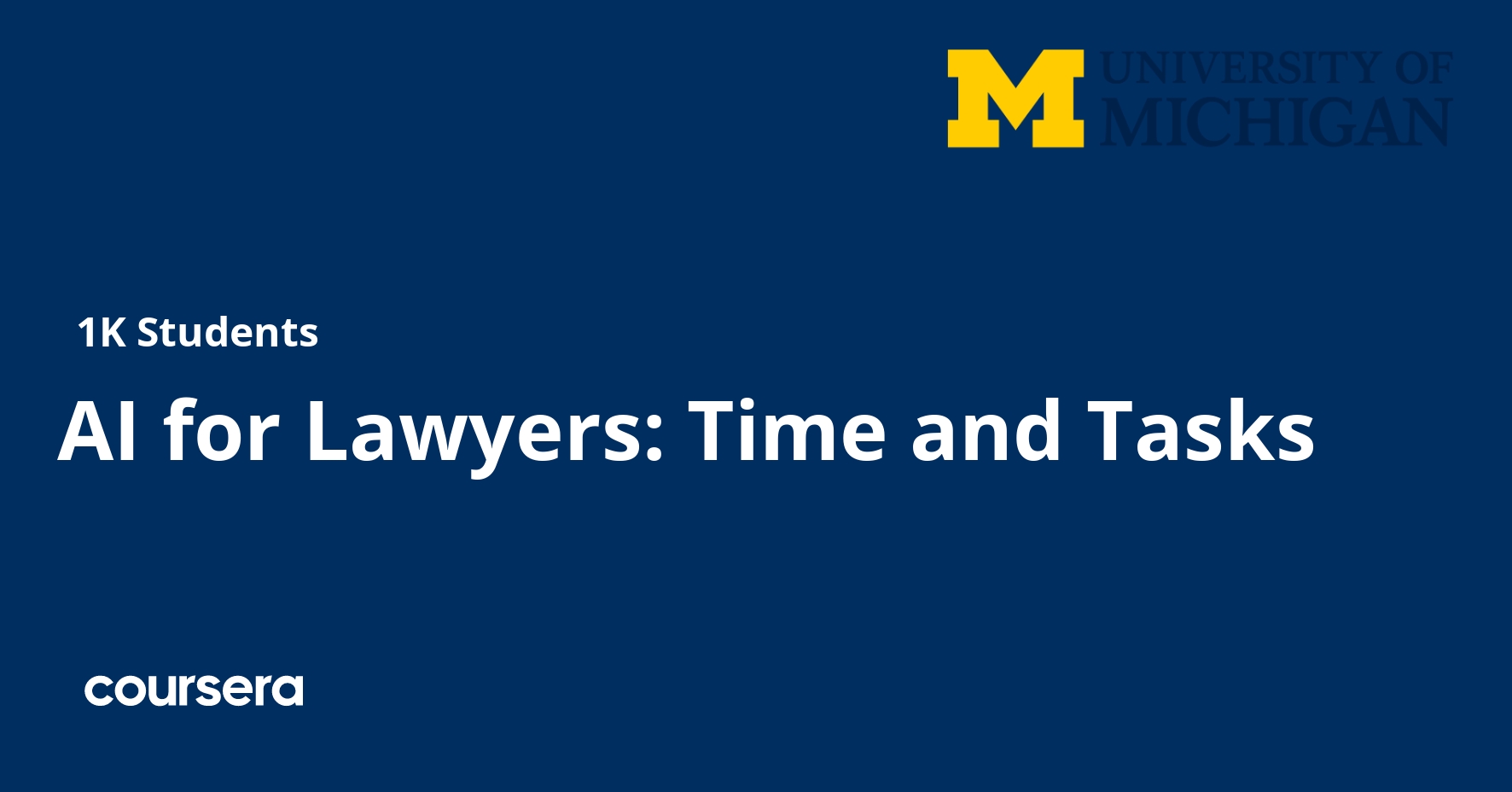 AI for Lawyers: Time and Tasks | Coursera