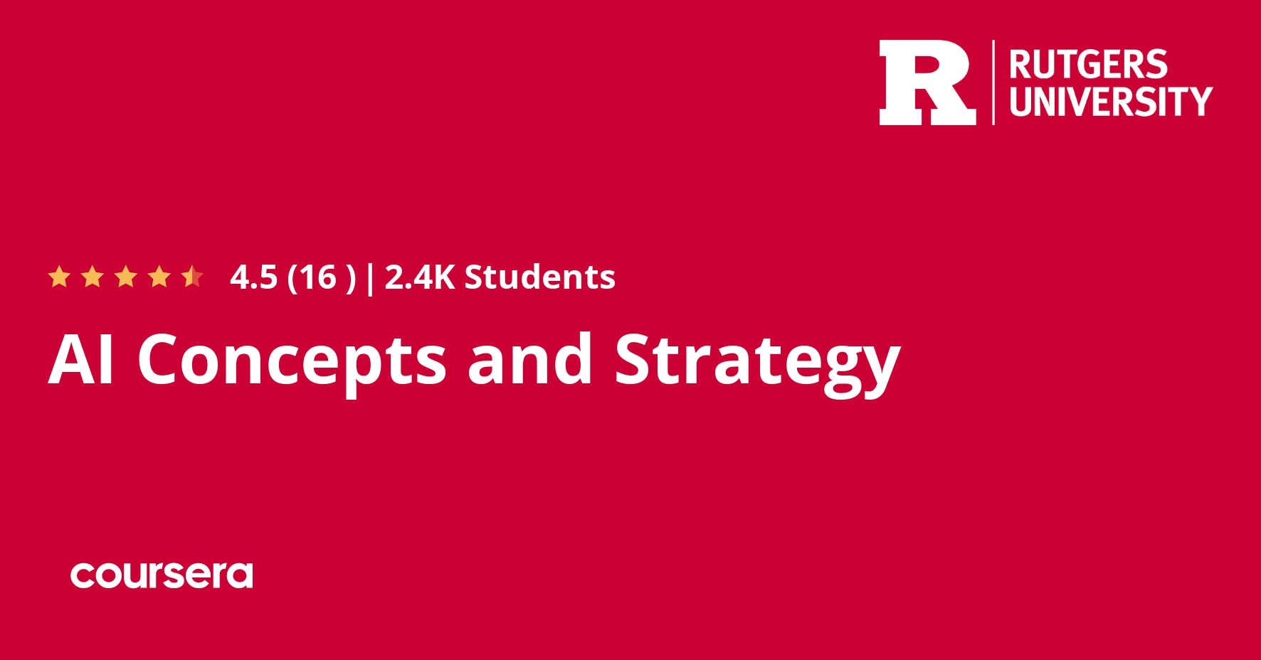 AI Concepts and Strategy | Coursera