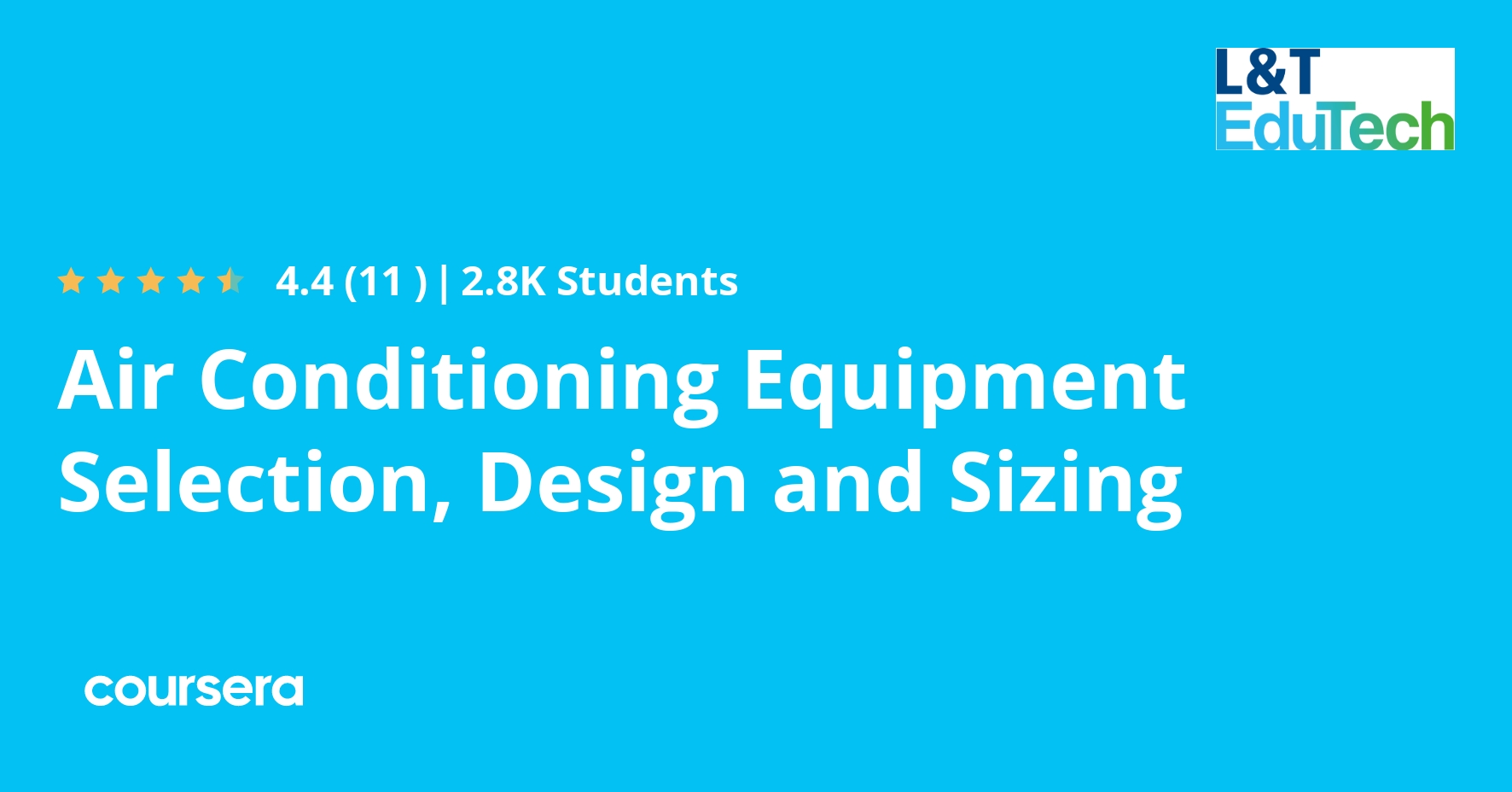 Air Conditioning Equipment Selection, Design and Sizing | Coursera