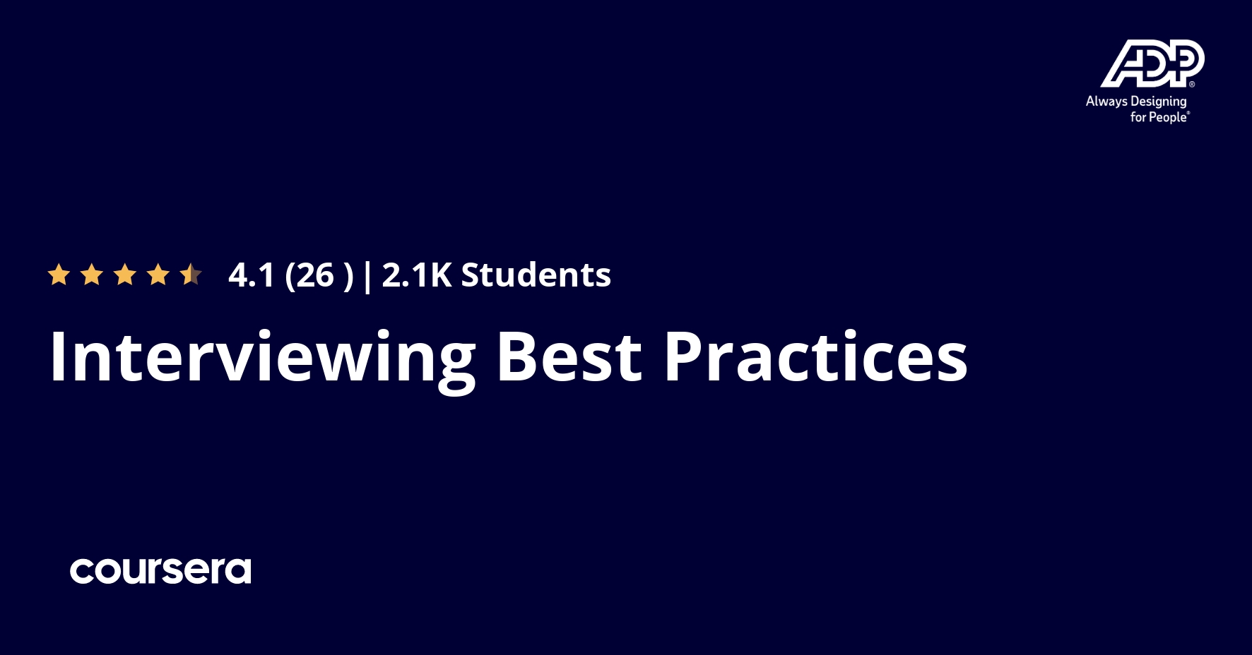Interviewing Best Practices | Coursera