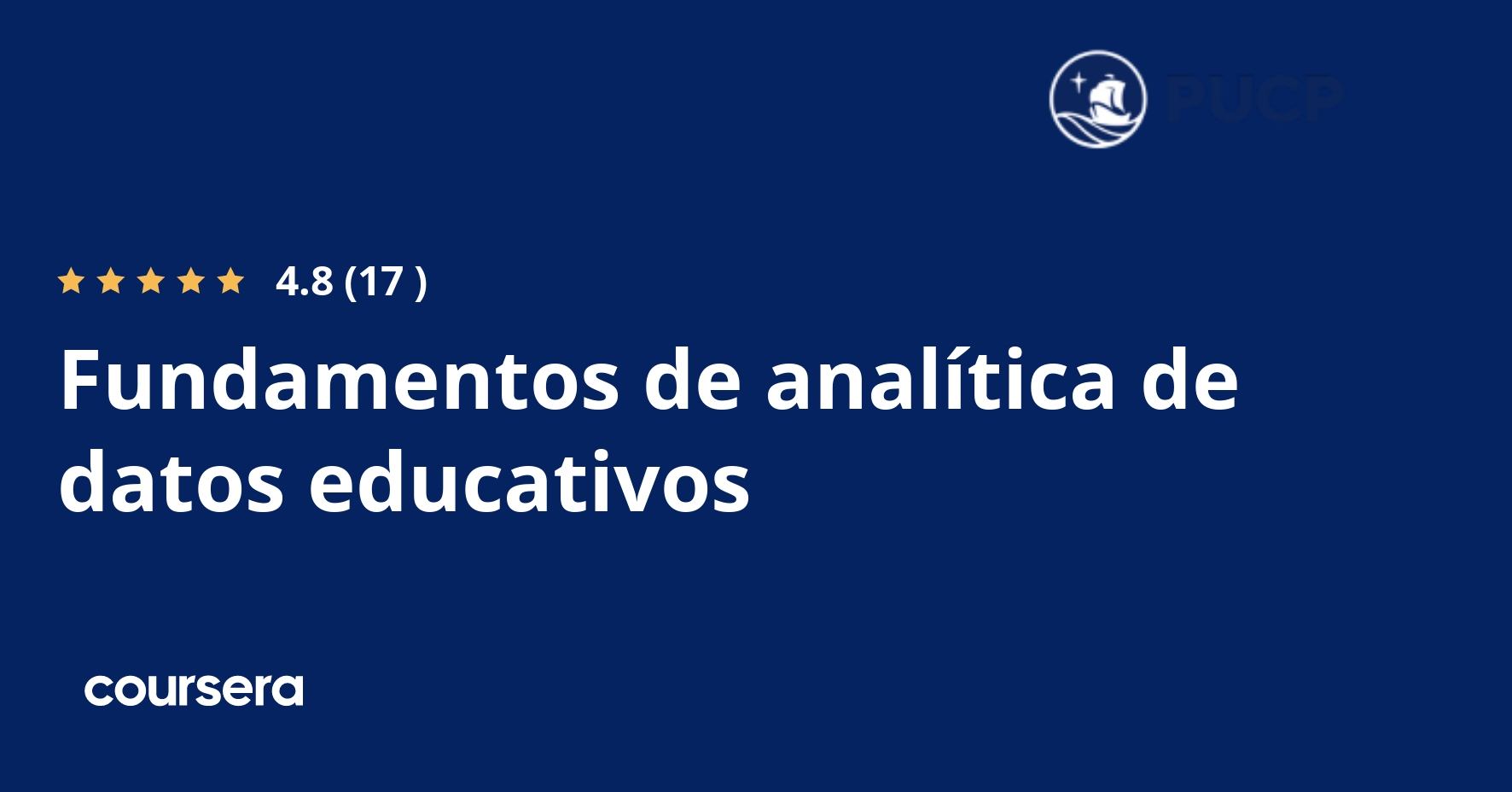 Fundamentos de analítica de datos educativos | Coursera