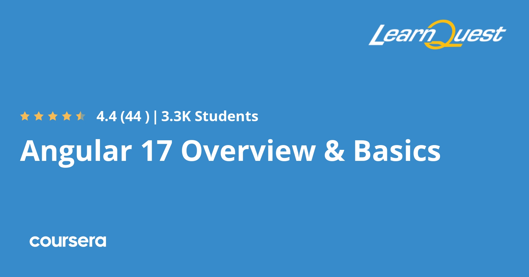 Angular 17 Overview & Basics | Coursera