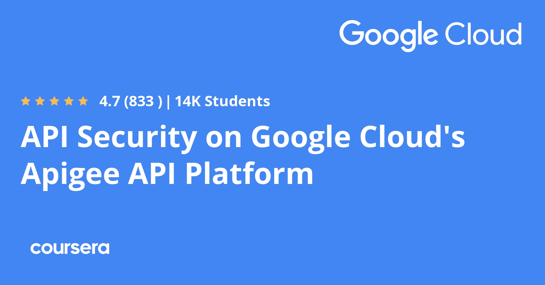 API Security on Google Cloud's Apigee API Platform | Coursera API Security on Google Cloud's Apigee API Platform | Coursera