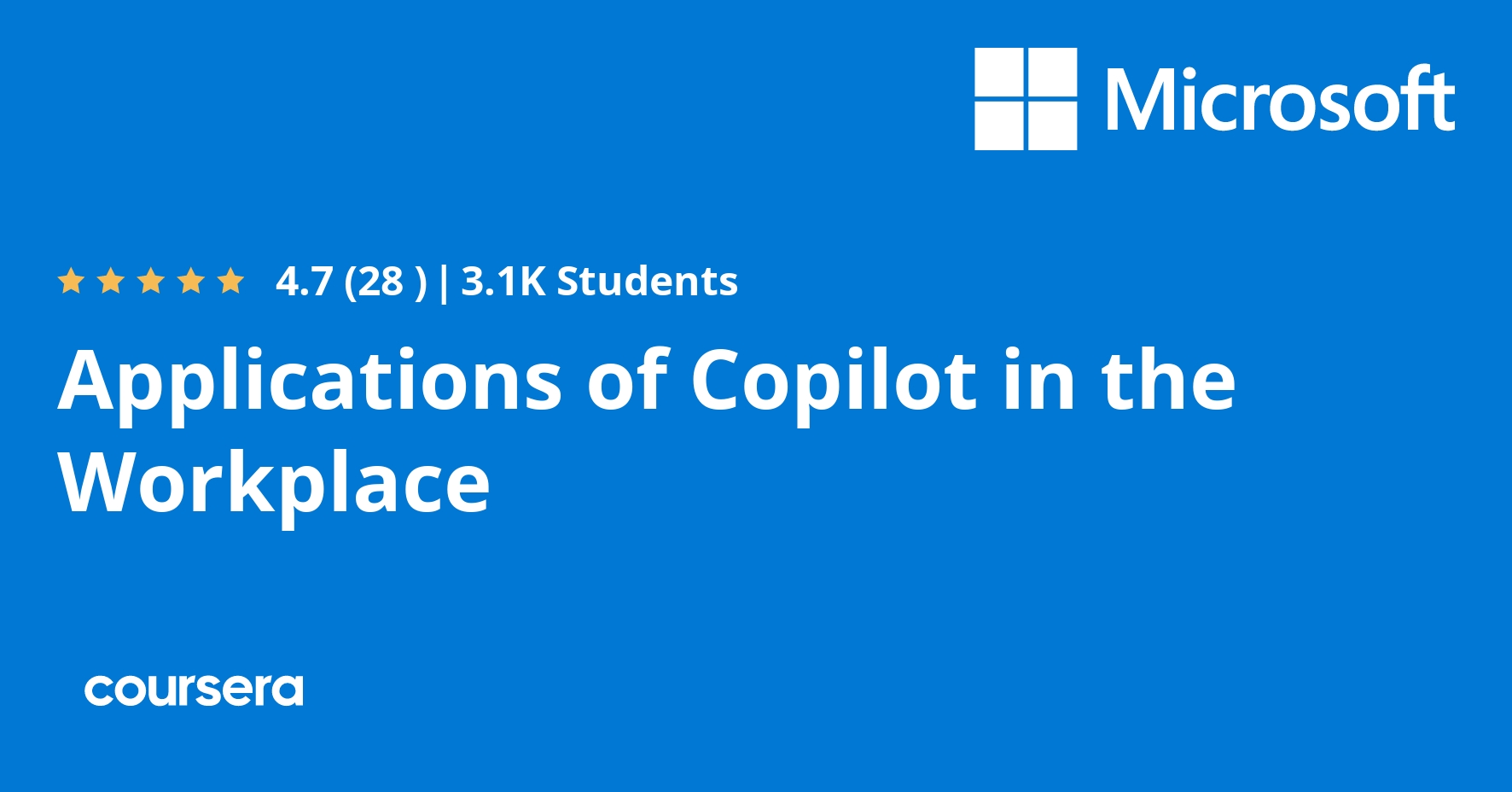 Applications Of Copilot In The Workplace Coursera