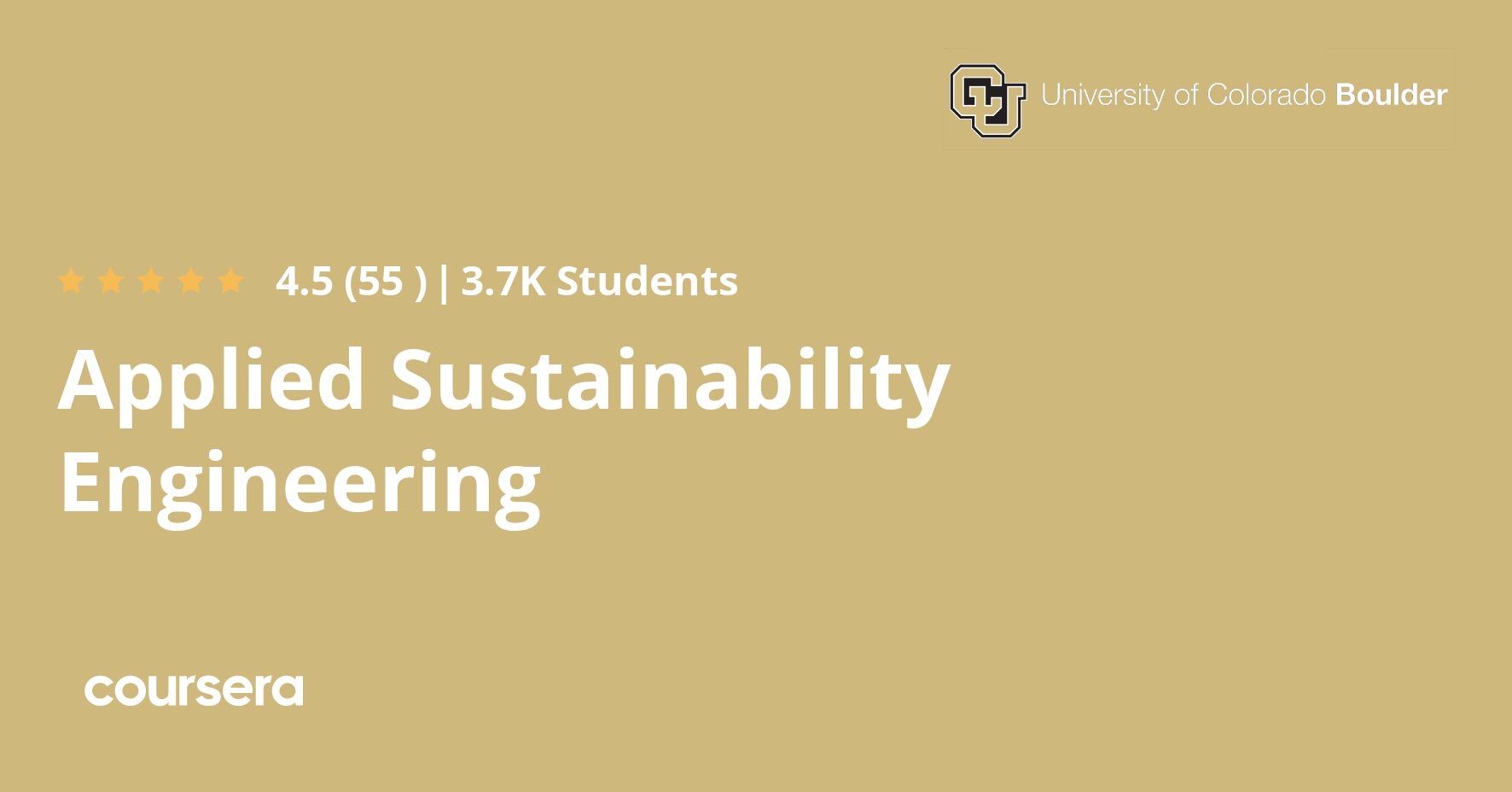 Applied Sustainability Engineering | Coursera