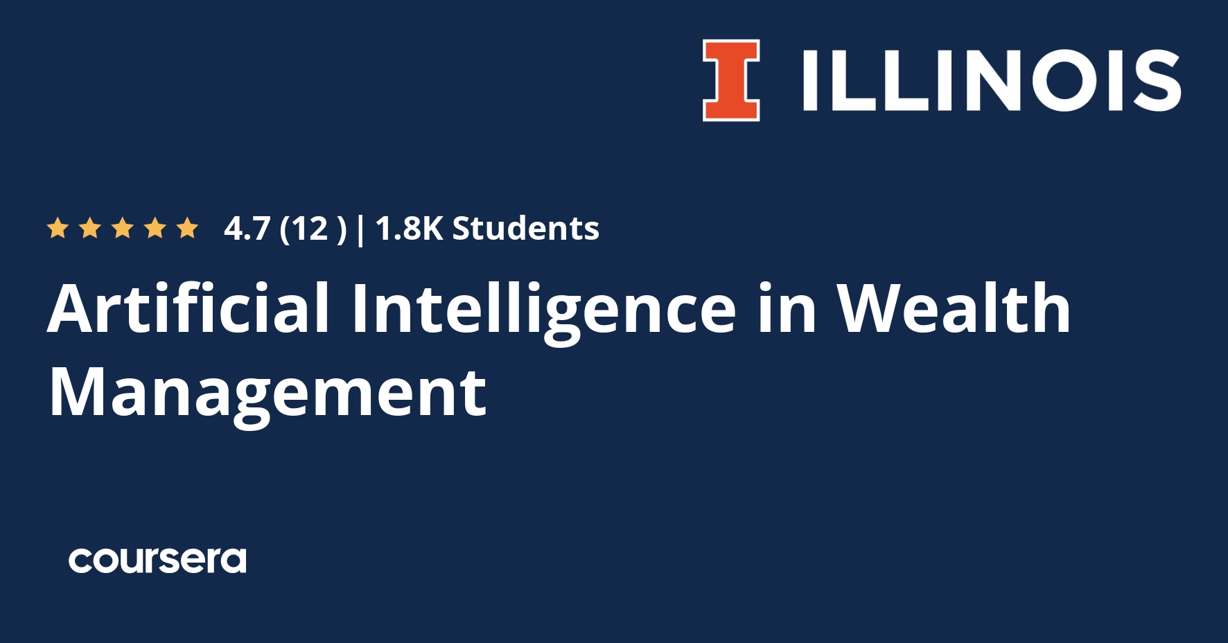 Artificial Intelligence in Wealth Management | Coursera