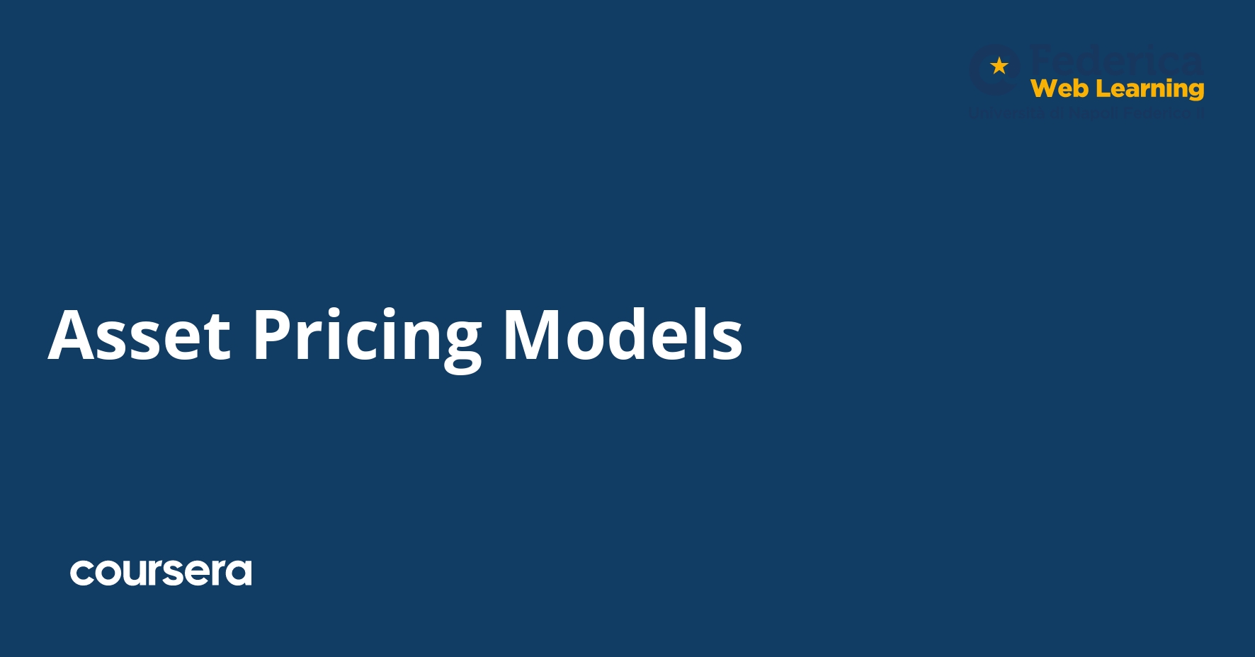 Asset Pricing Models | Coursera