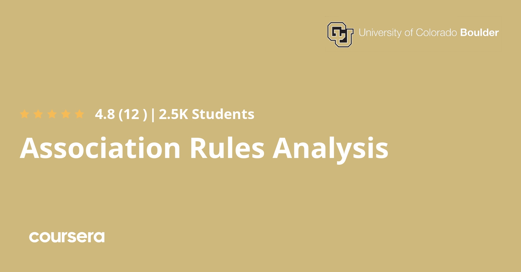 Association Rules Analysis | Coursera
