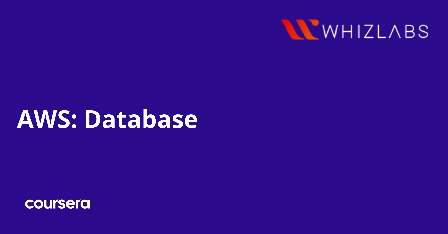 AWS: Database | Coursera
