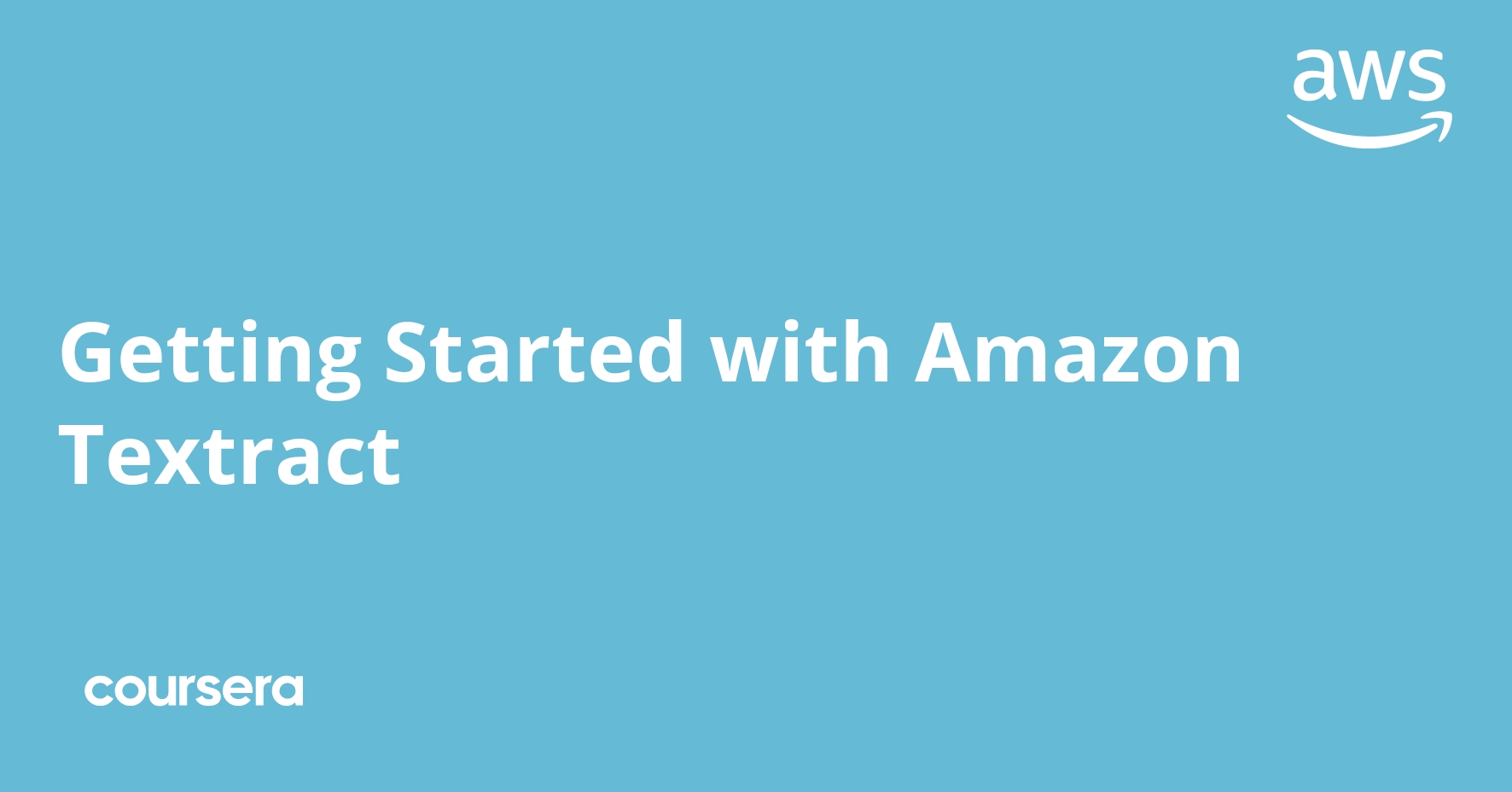 Getting Started with Amazon Textract | Coursera
