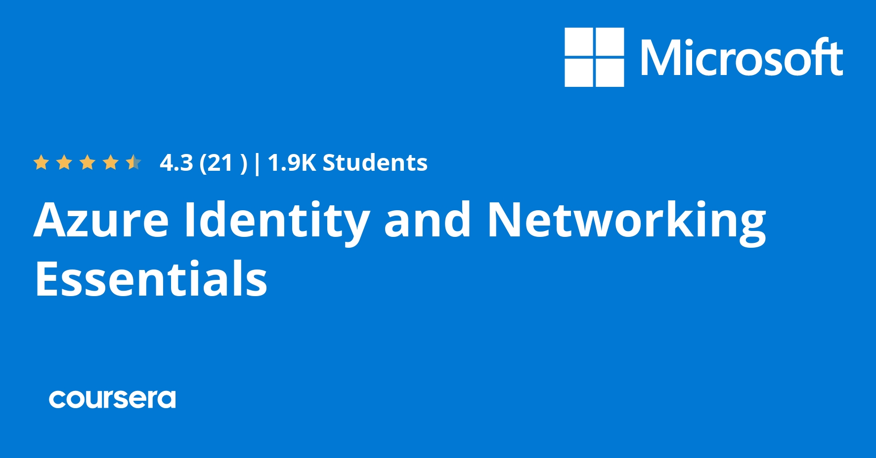 Azure Identity and Networking Essentials | Coursera