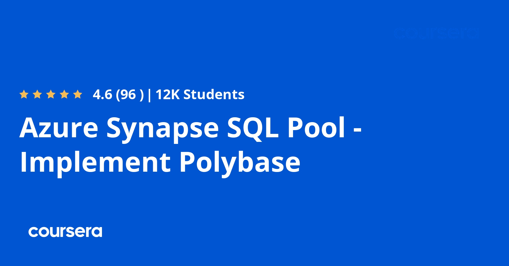 Azure Synapse SQL Pool - Implement Polybase