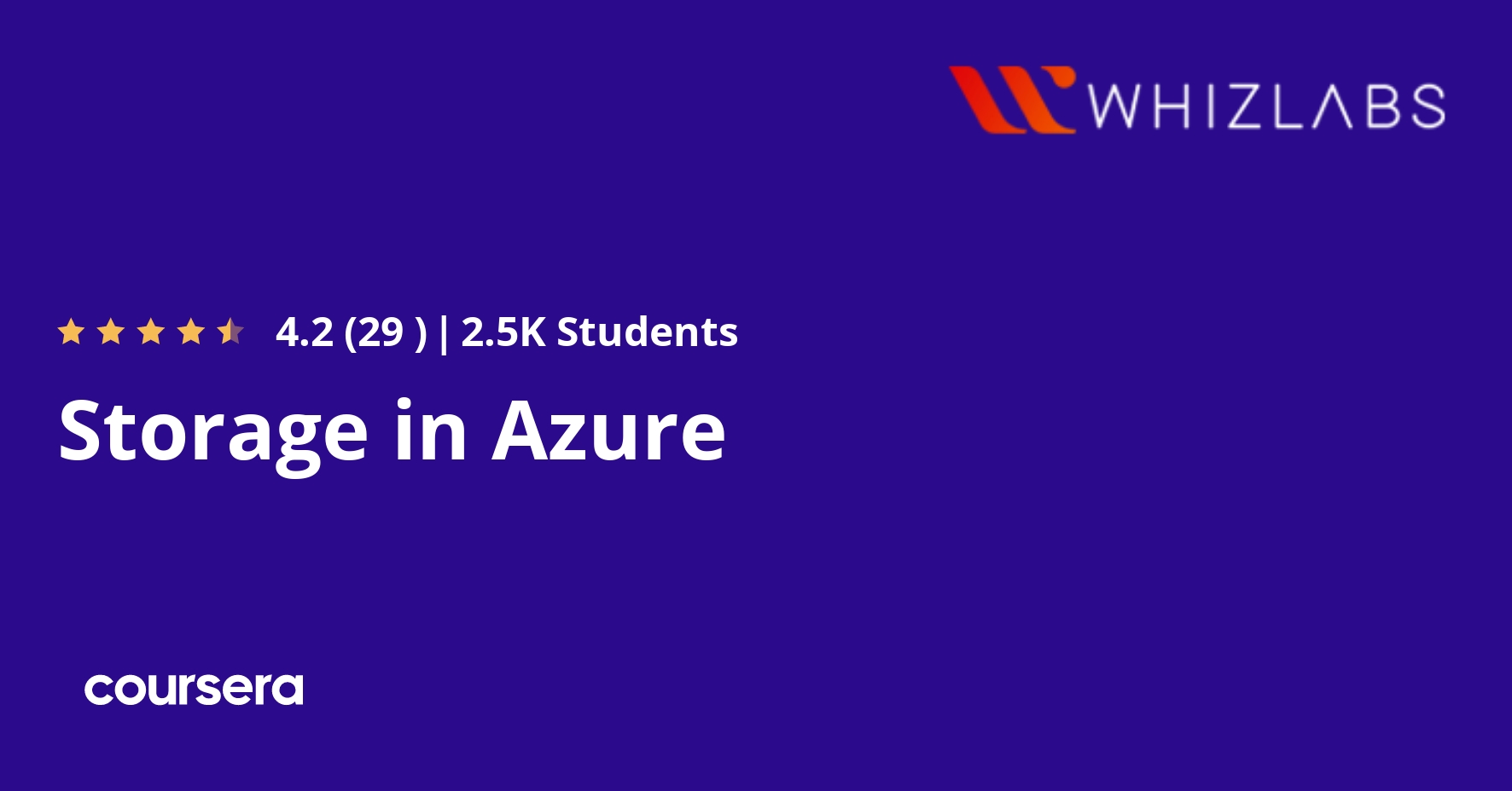 Storage in Azure | Coursera