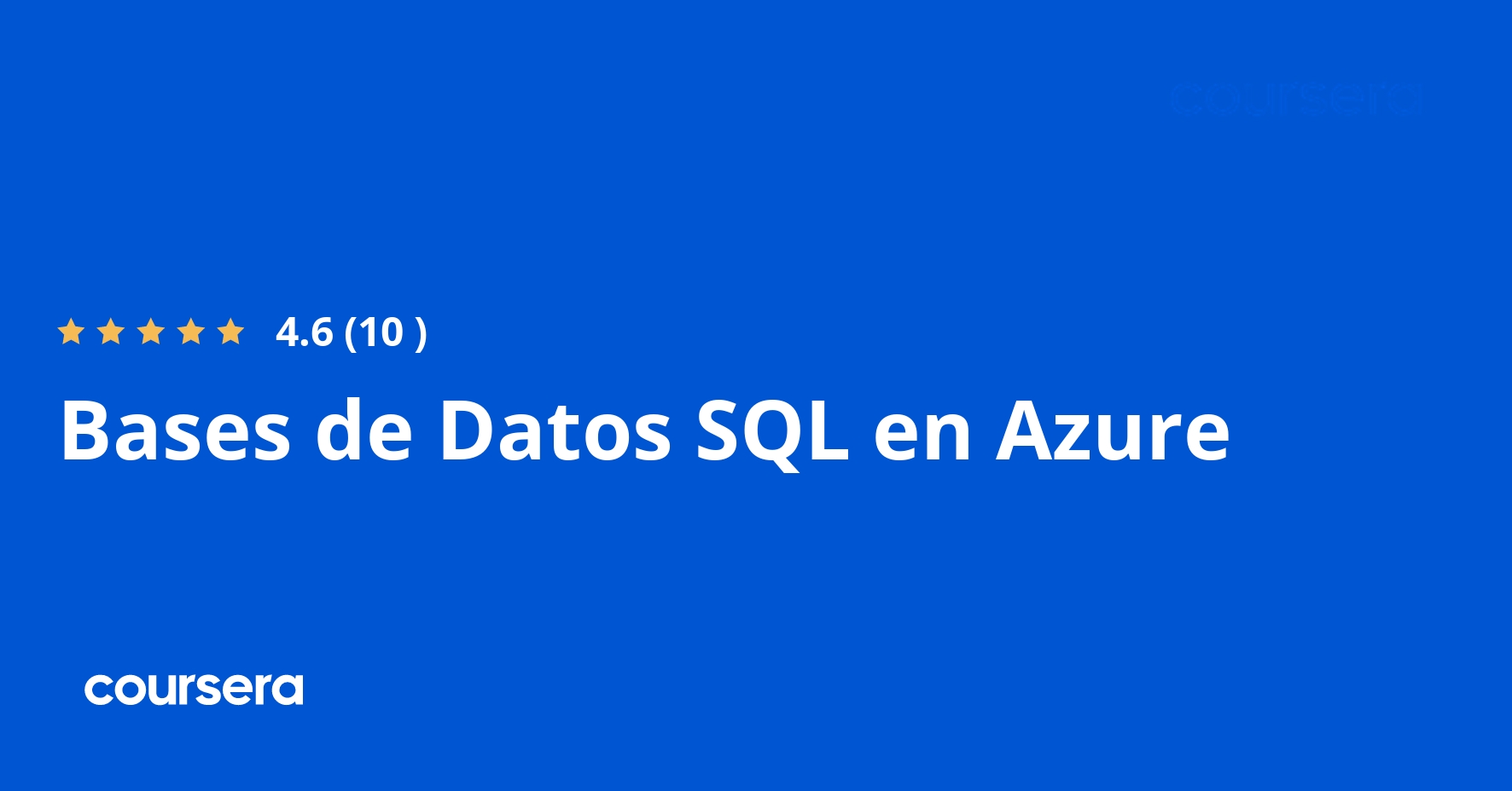 Bases de Datos SQL en Azure