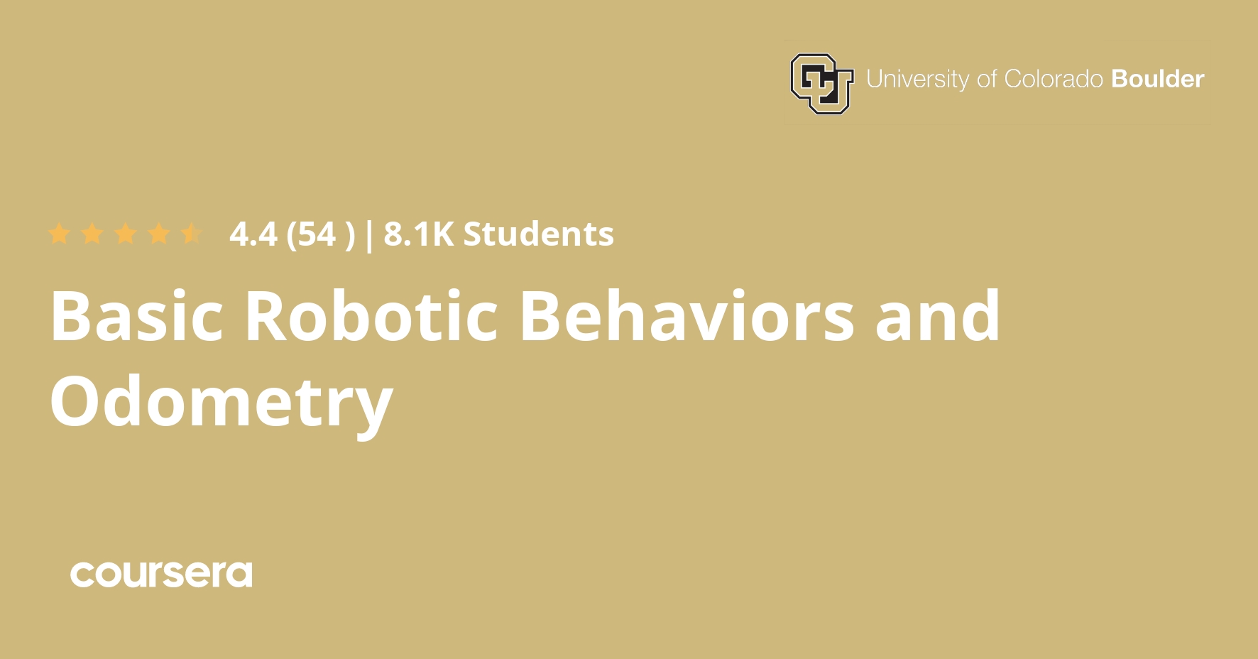 Basic Robotic Behaviors and Odometry | Coursera