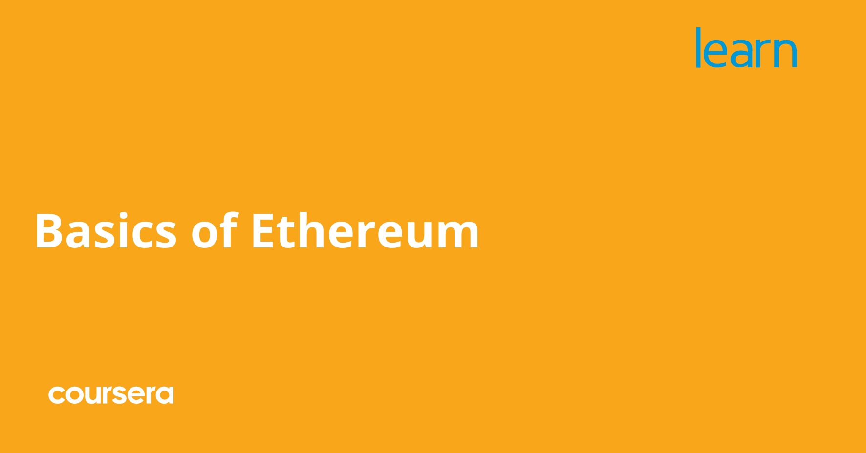 Basics of Ethereum | Coursera