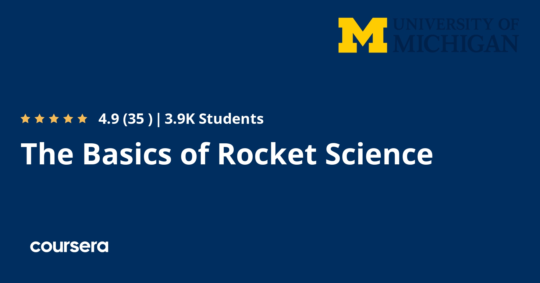 The Basics of Rocket Science | Coursera