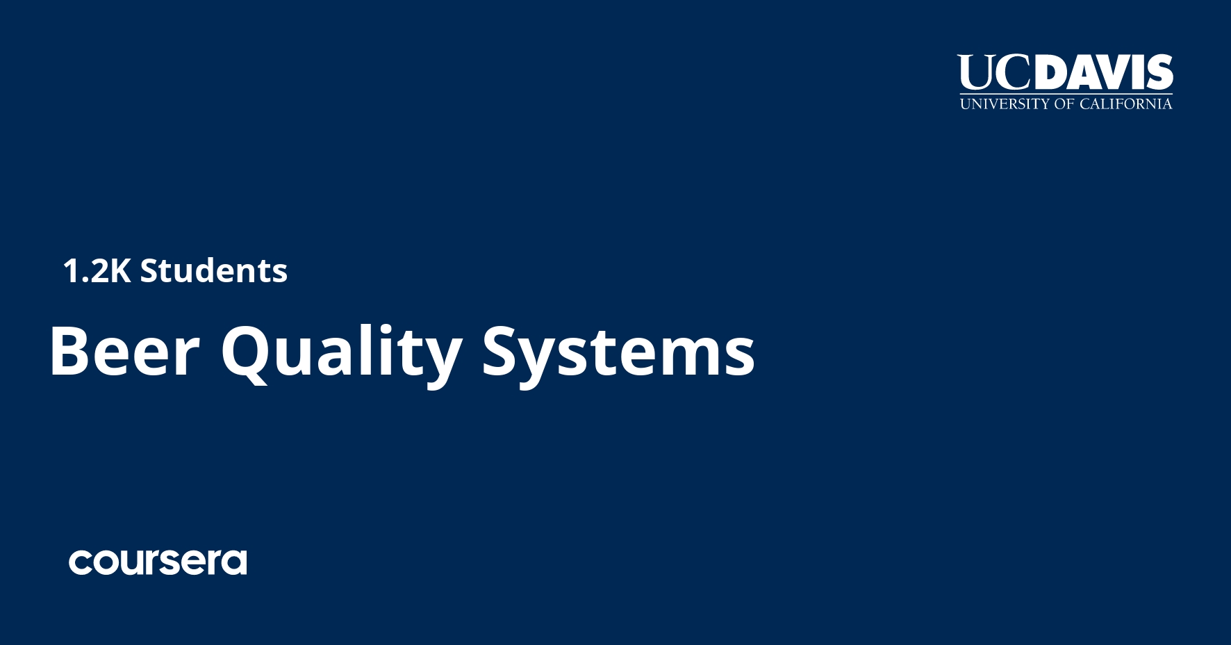 Beer Quality Systems | Coursera