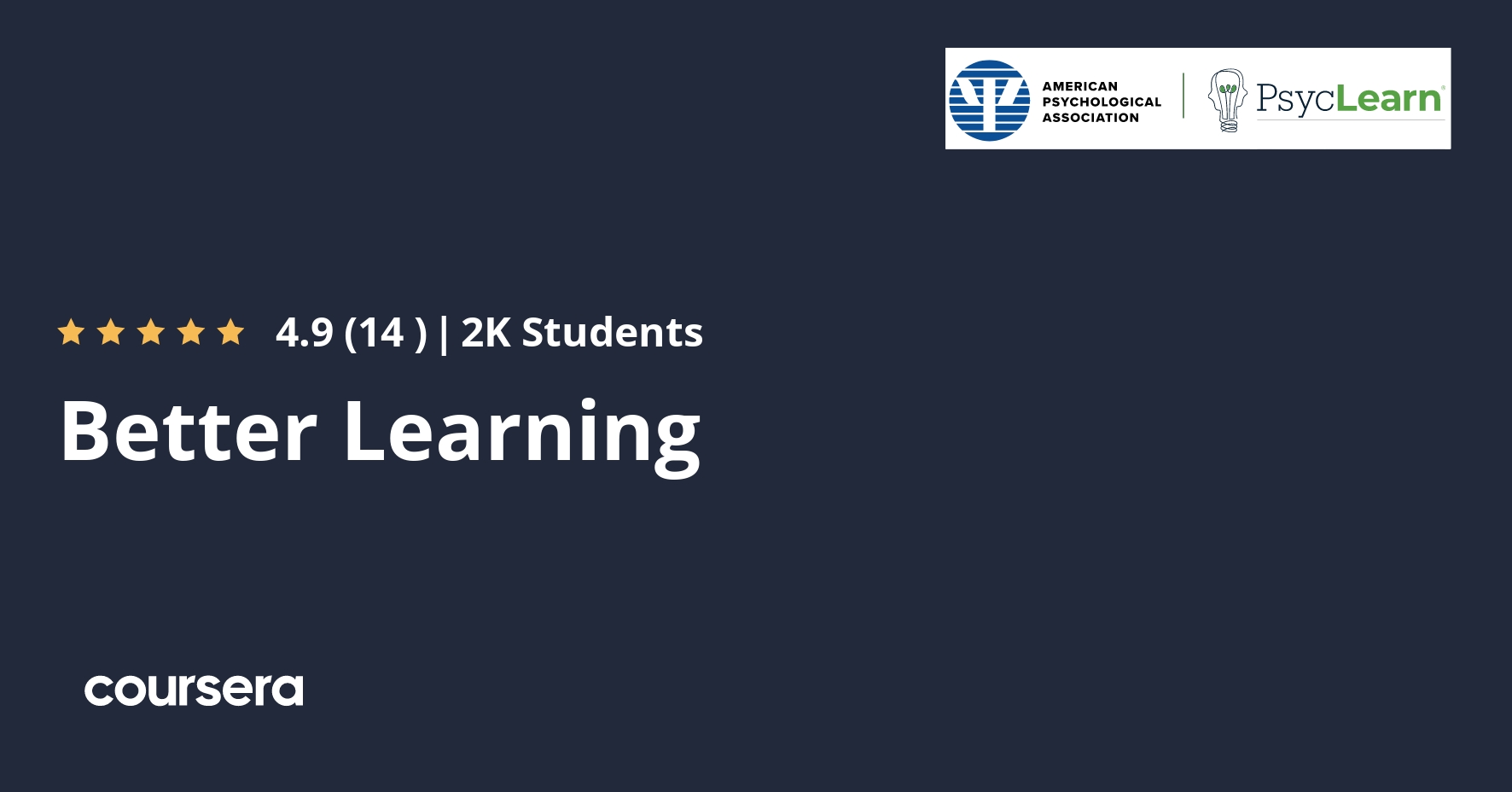 Better Learning | Coursera