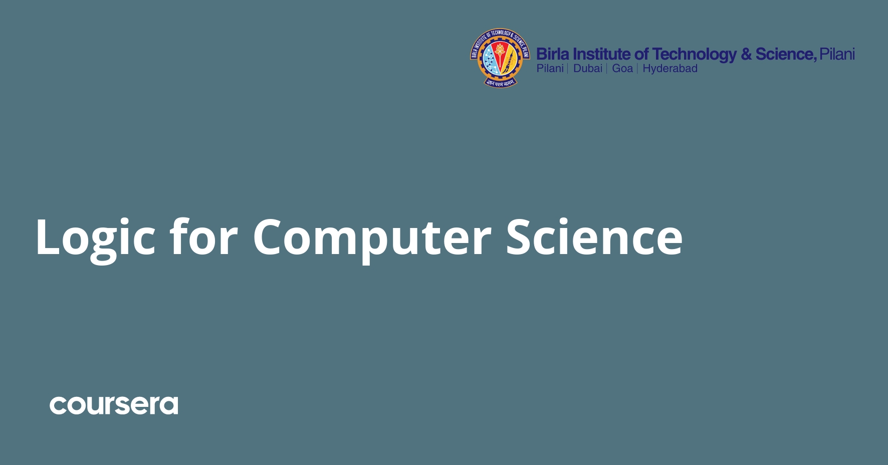 Logic for Computer Science | Coursera