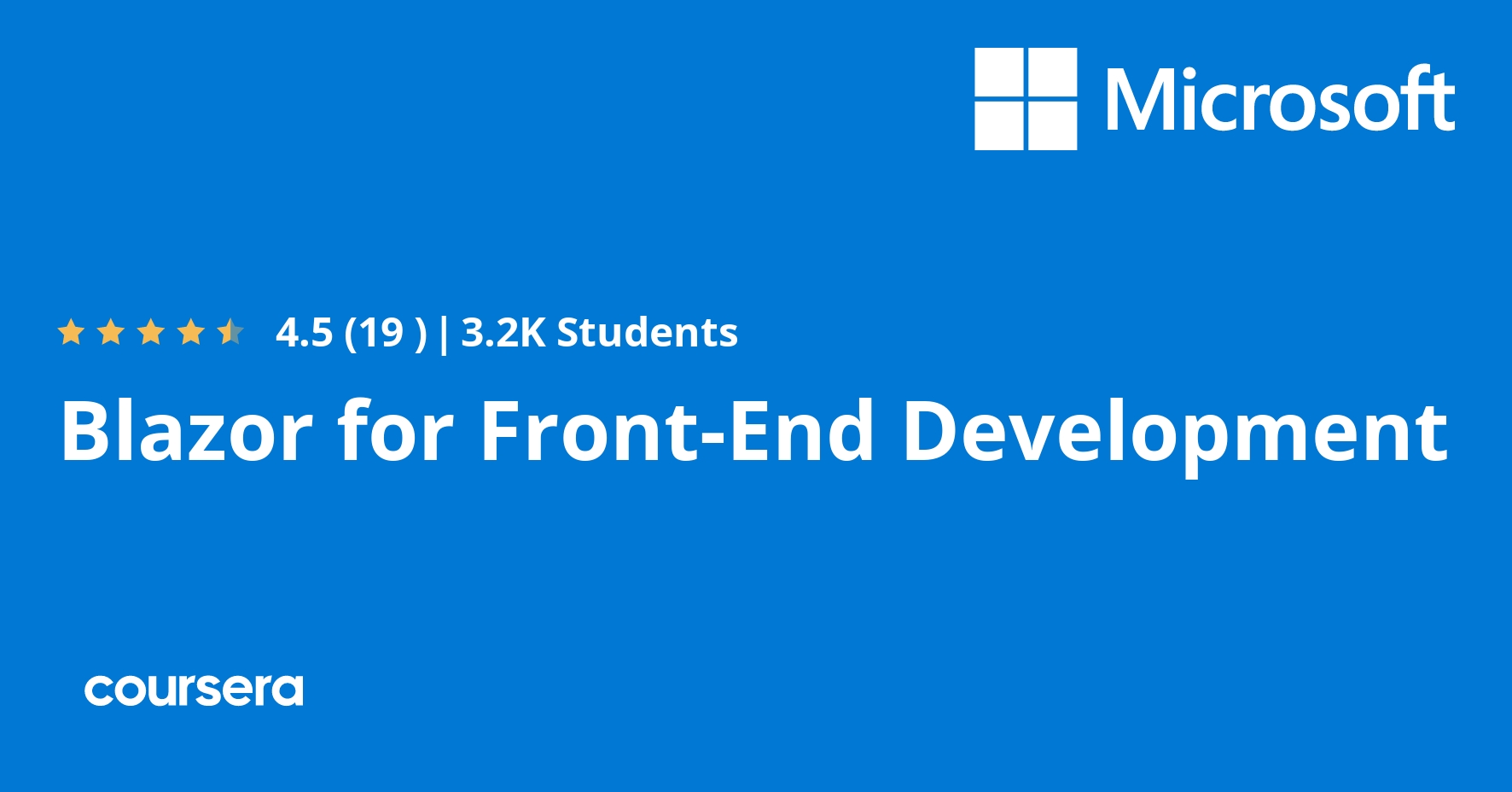 Blazor for Front-End Development | Coursera