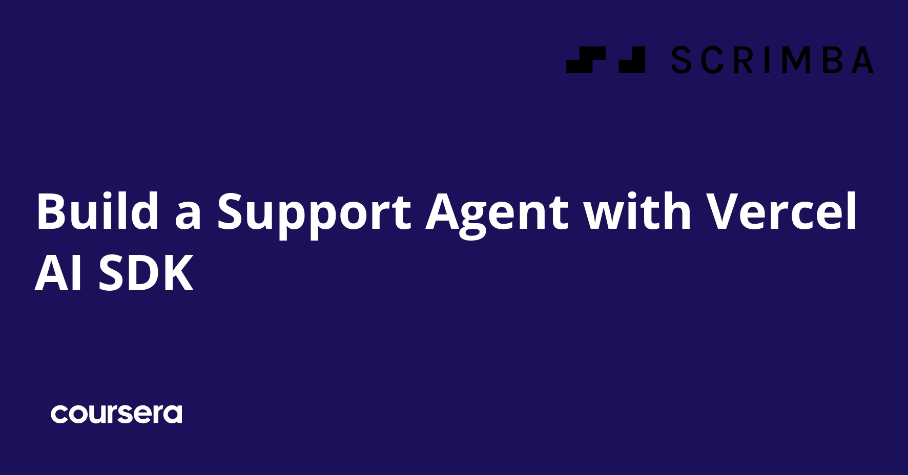 Build a Support Agent with Vercel AI SDK | Coursera