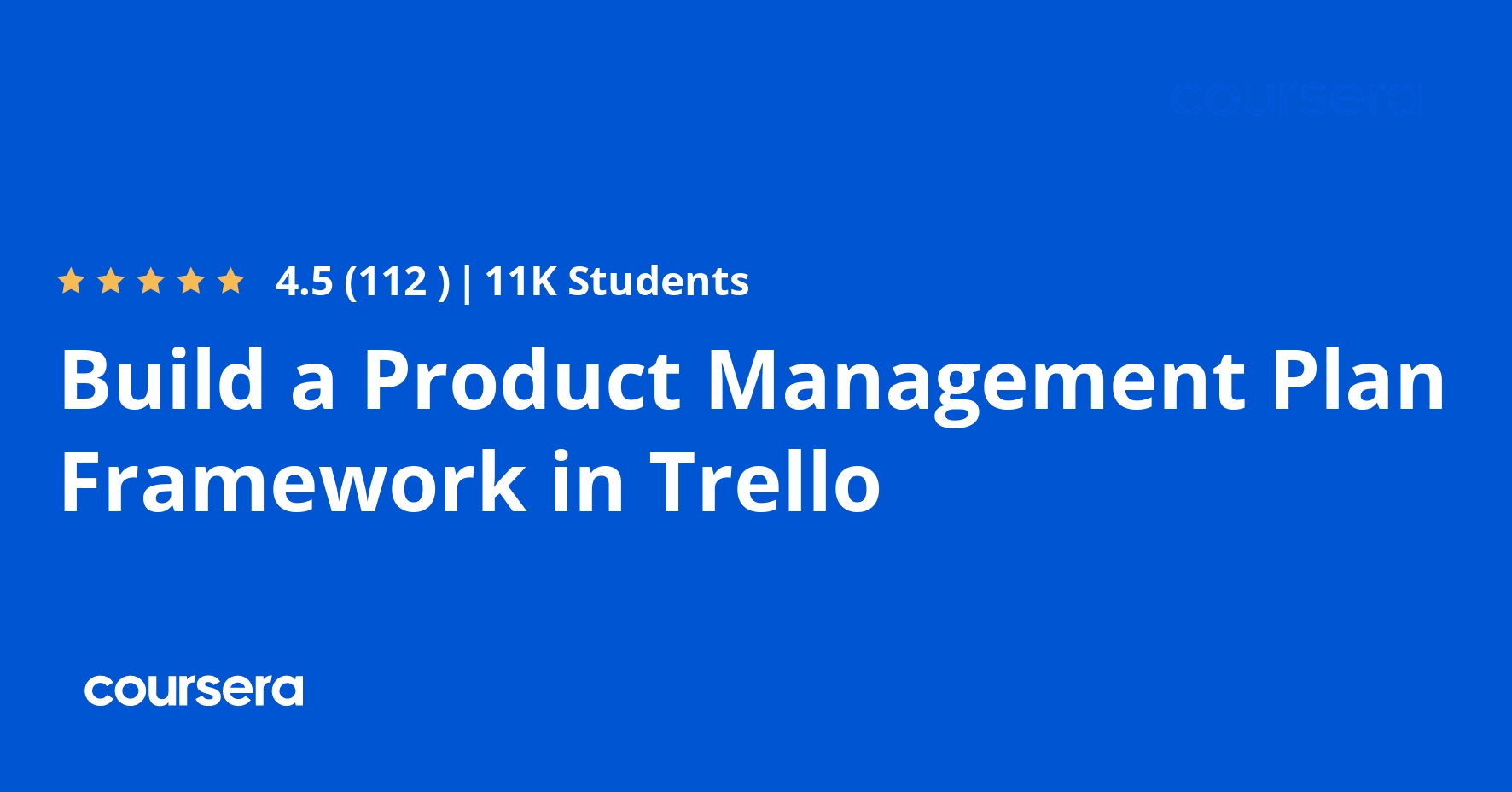 Build a Product Management Plan Framework in Trello