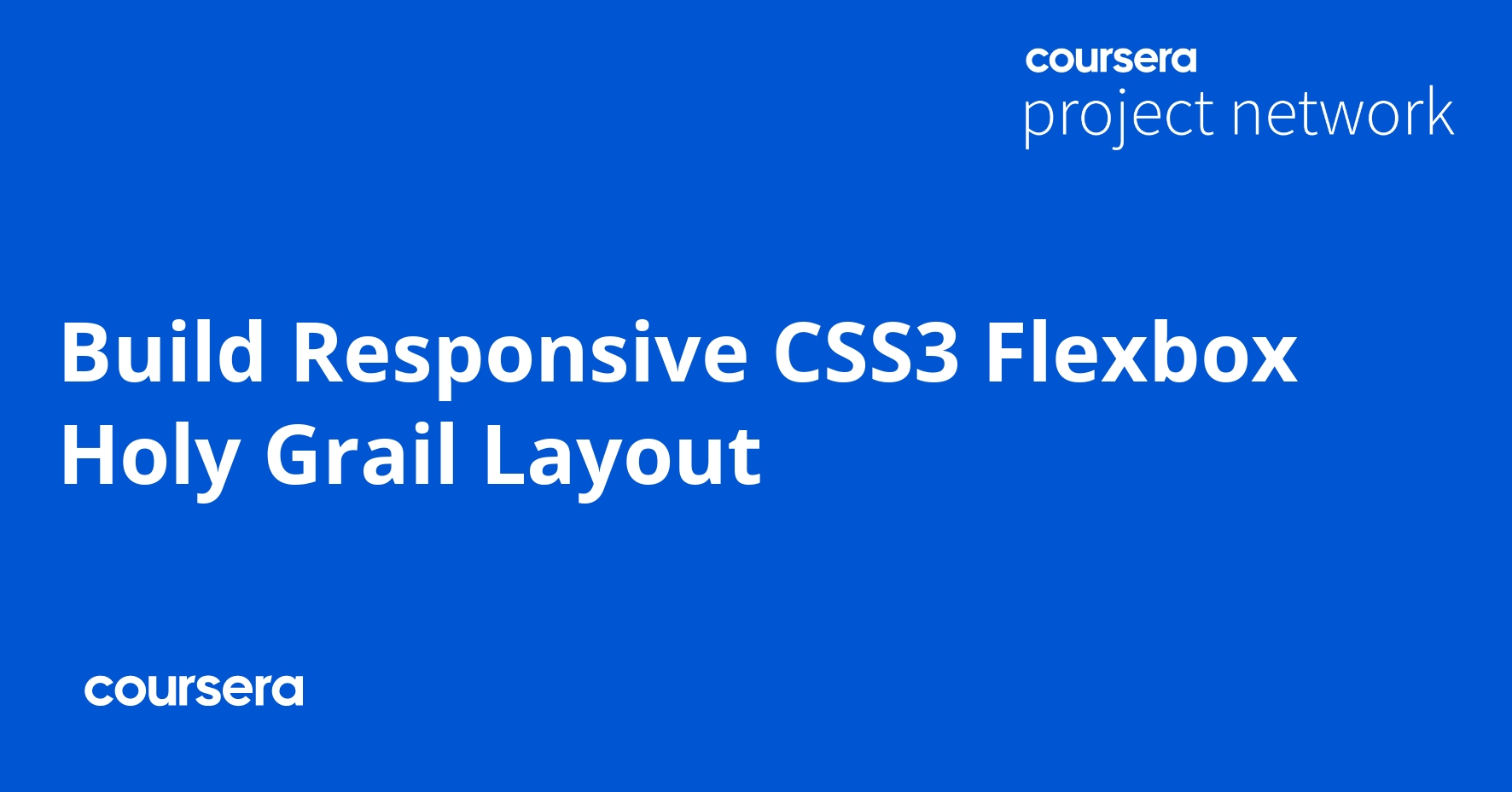 Project Build Responsive Css3 Flexbox Holy Grail Layout [1 5 Hrs