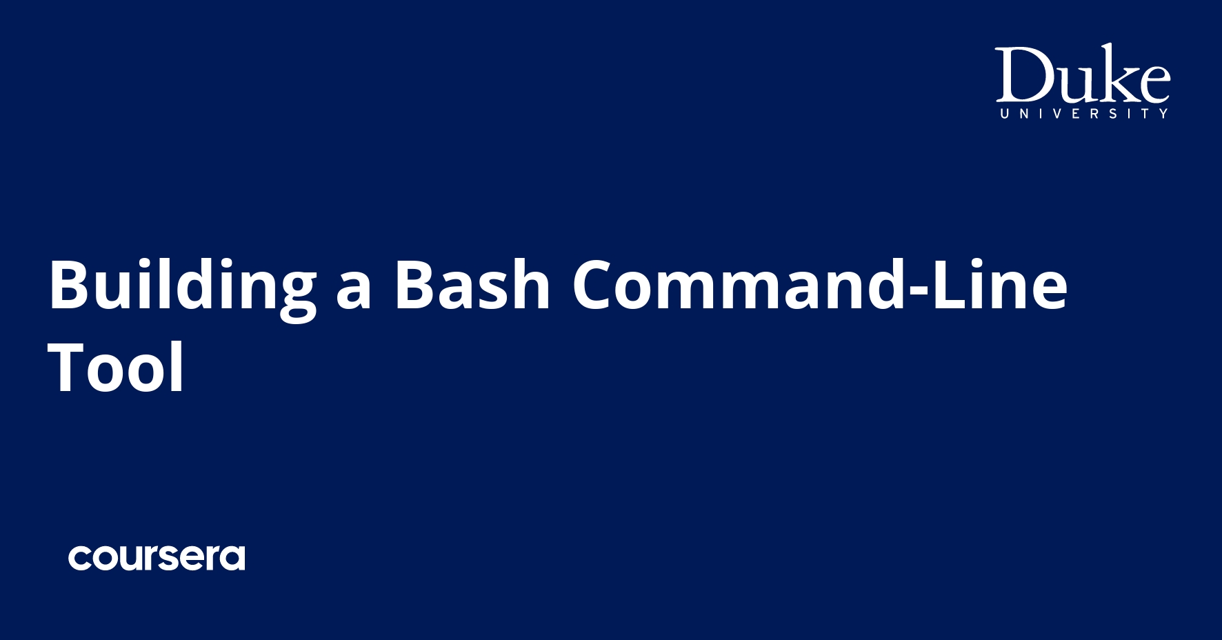 Building a Bash Command-Line Tool Building a Bash Command-Line Tool
