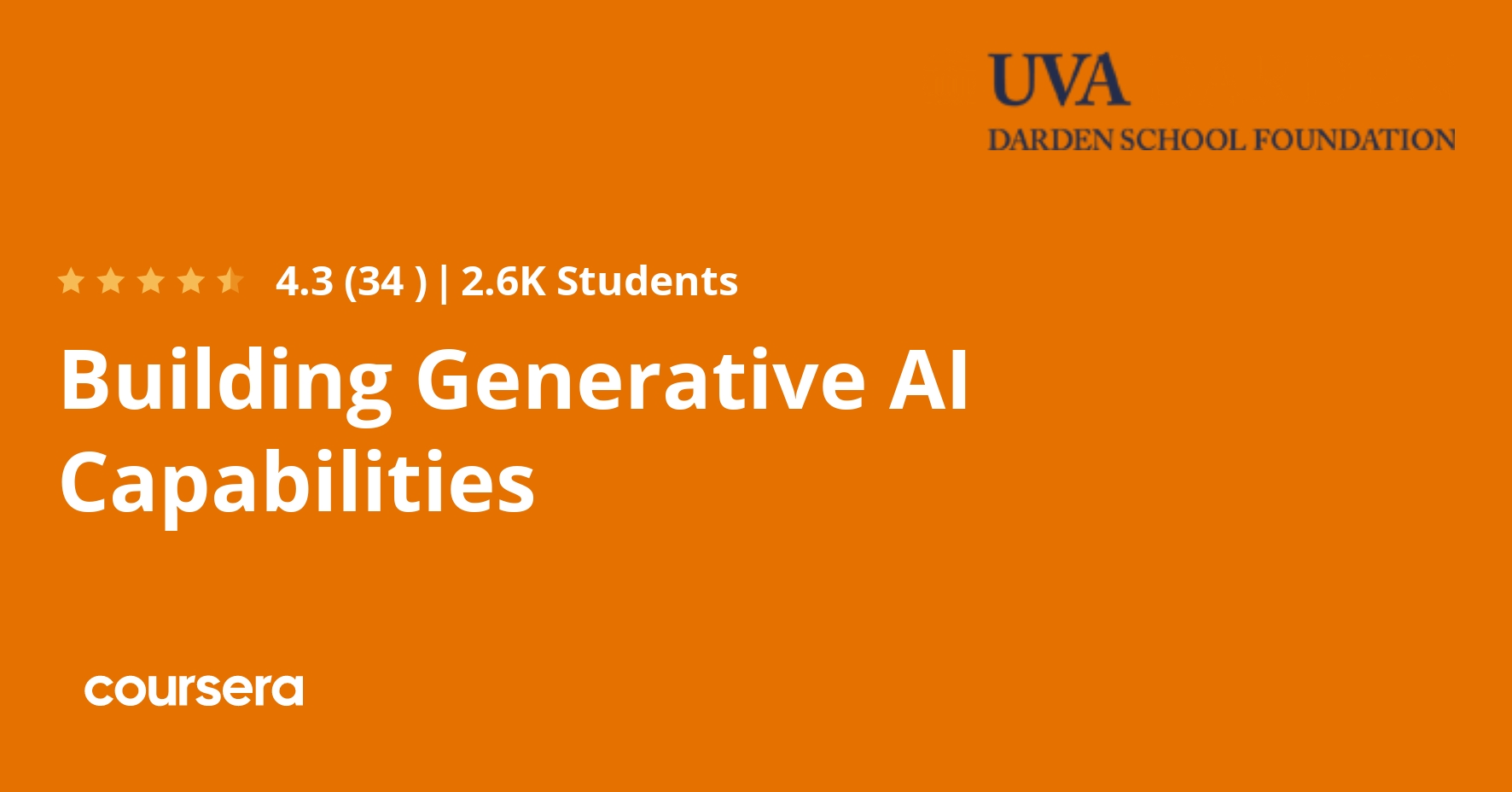Building Generative AI Capabilities | Coursera
