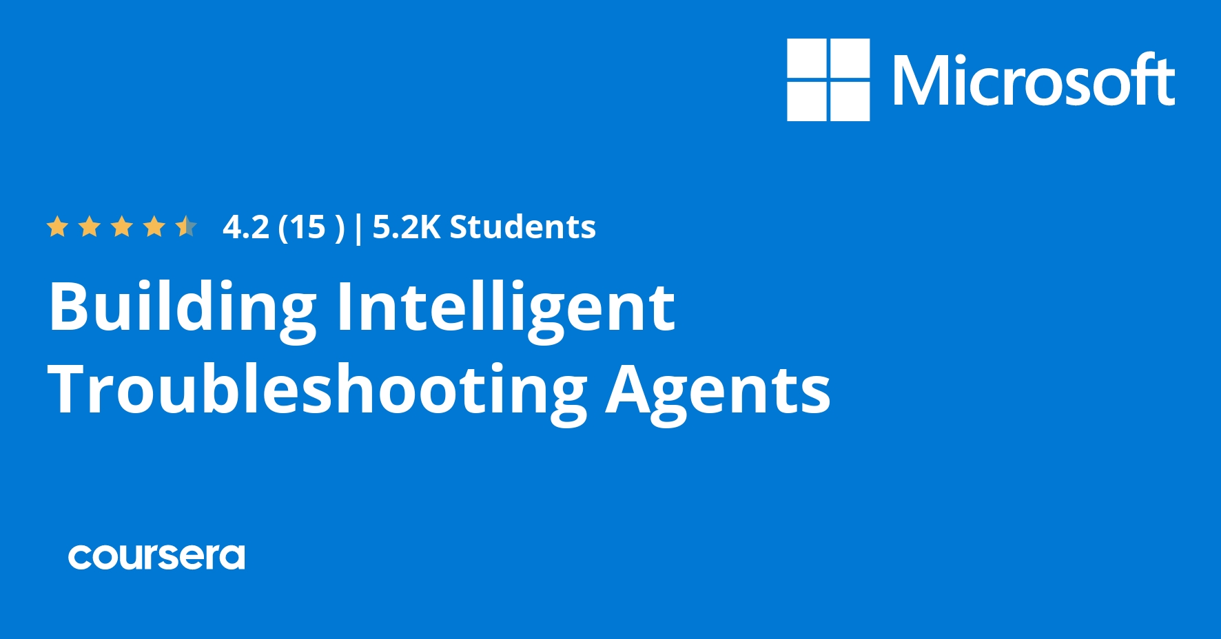 Building Intelligent Troubleshooting Agents | Coursera