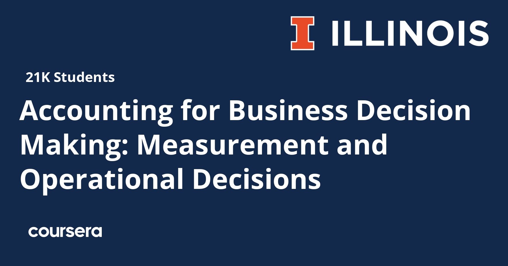 Accounting for Business Decision Making: Measurement and Operational ...
