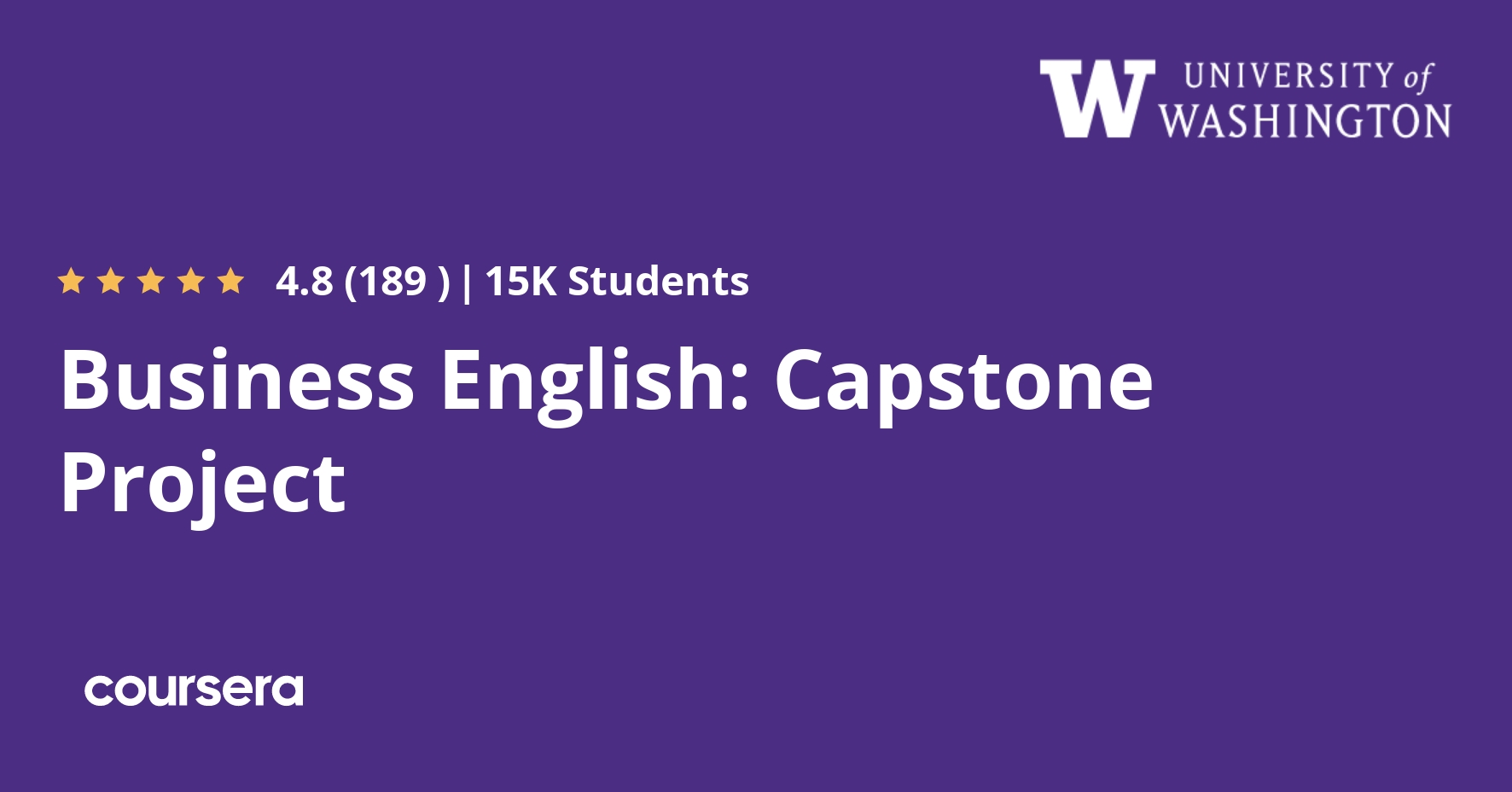 Business English: Capstone Project | Coursera