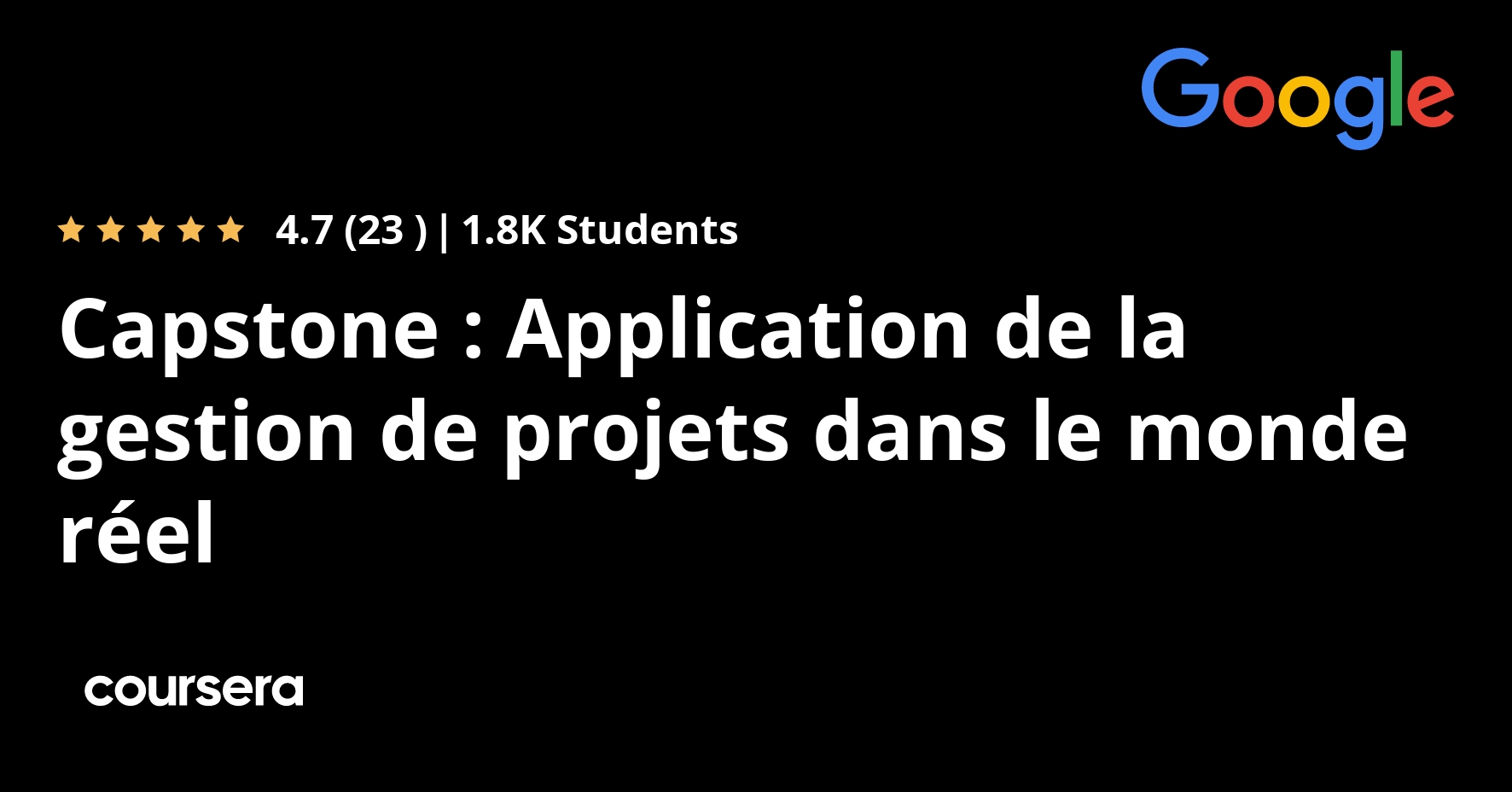 Capstone : Application de la gestion de projets dans le monde réel ...