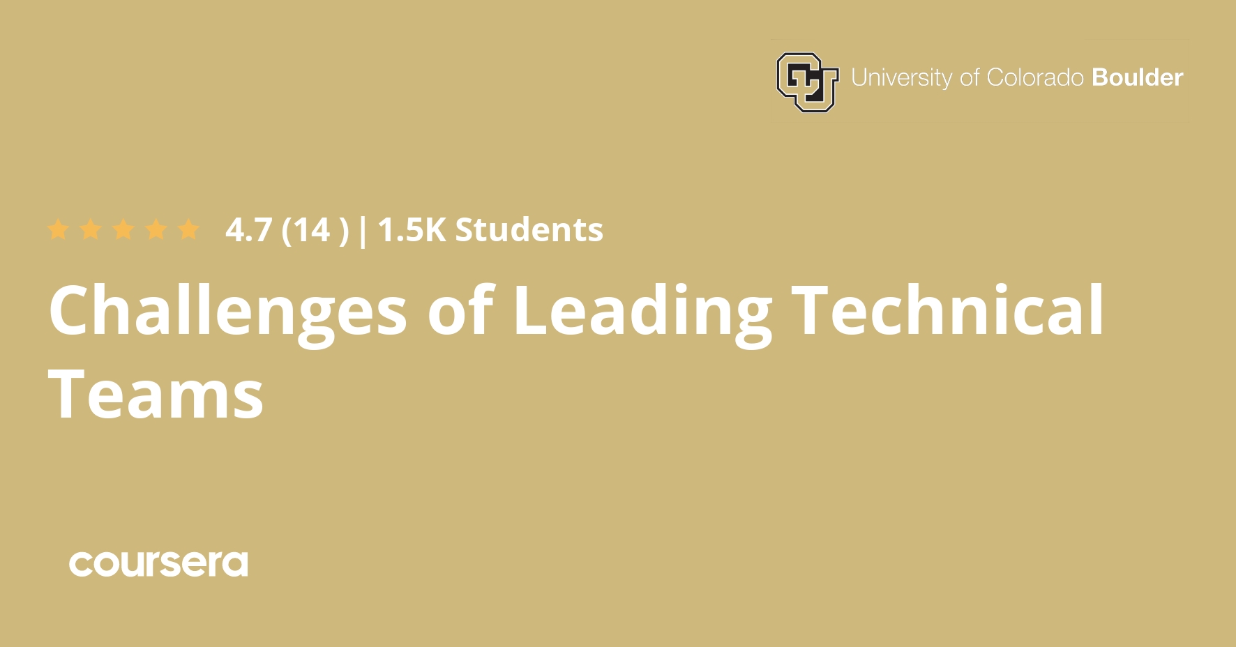 Challenges of Leading Technical Teams | Coursera