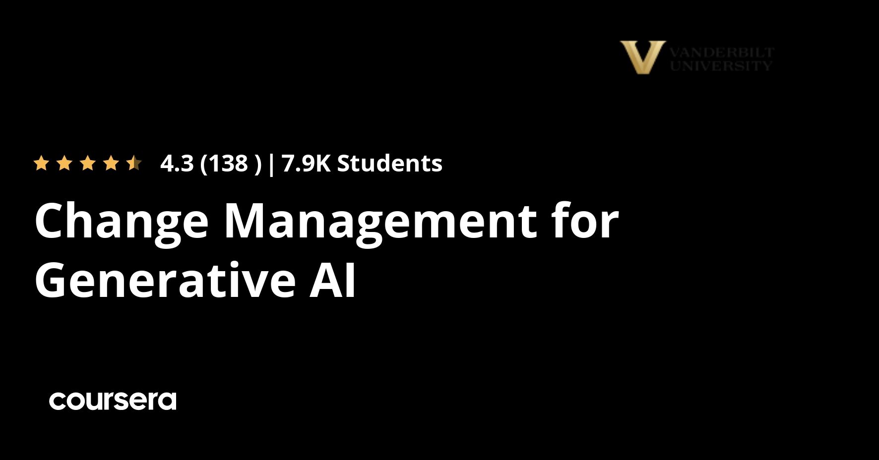Change Management for Generative AI | Coursera