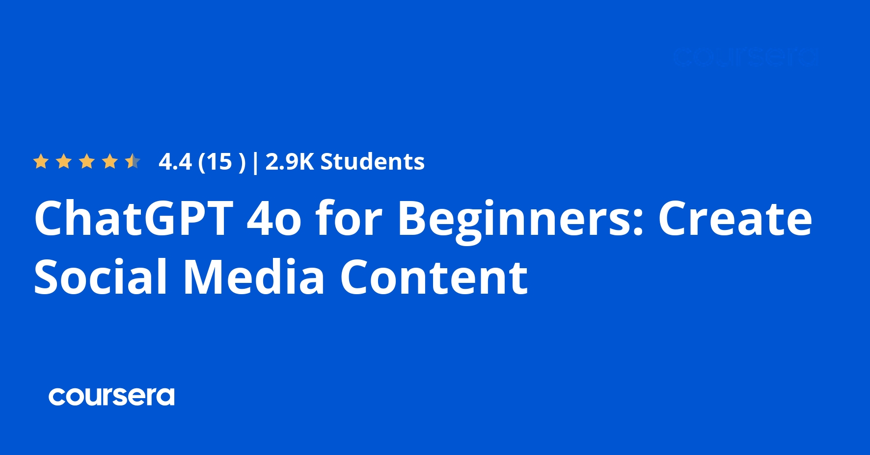 ChatGPT 4o for Beginners: Create Social Media Content