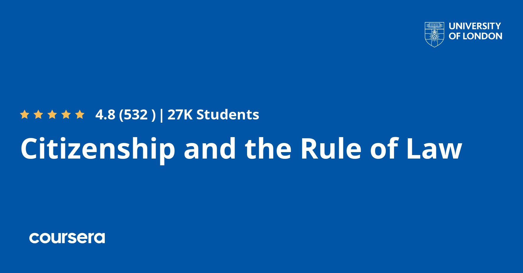 Citizenship and the Rule of Law | Coursera