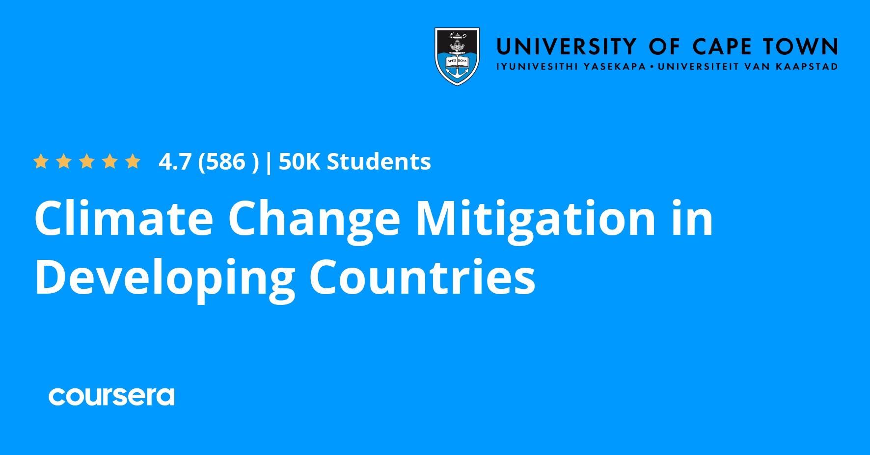 Climate Change Mitigation in Developing Countries | Coursera