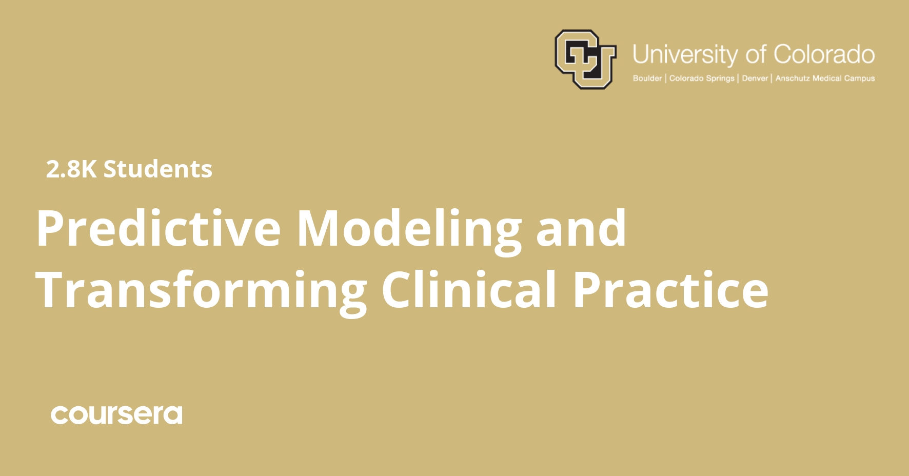 Predictive Modeling and Transforming Clinical Practice | Coursera